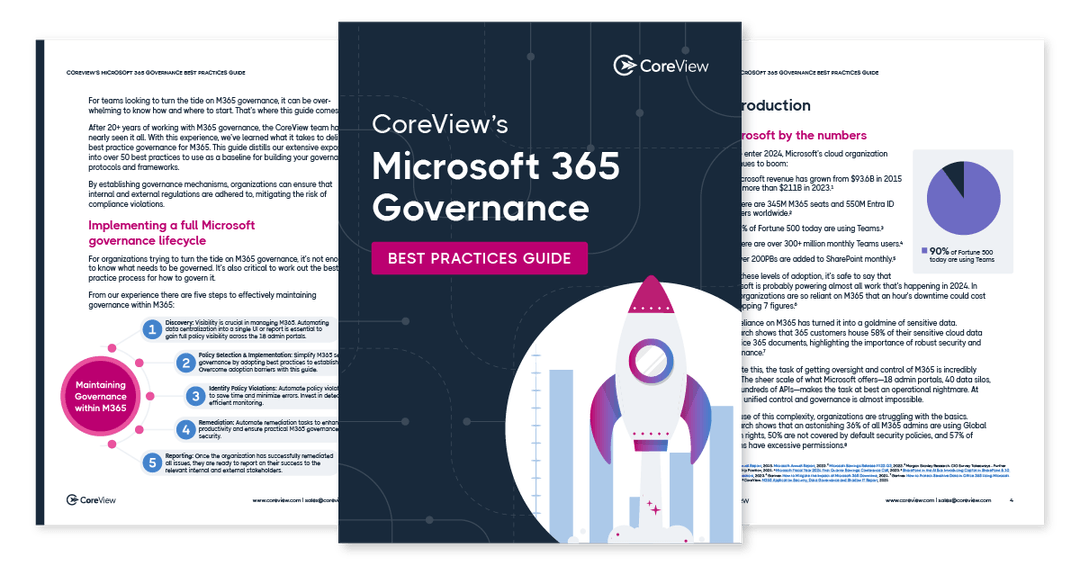 CoreView’s Governance Best Practices Guide for Microsoft 365