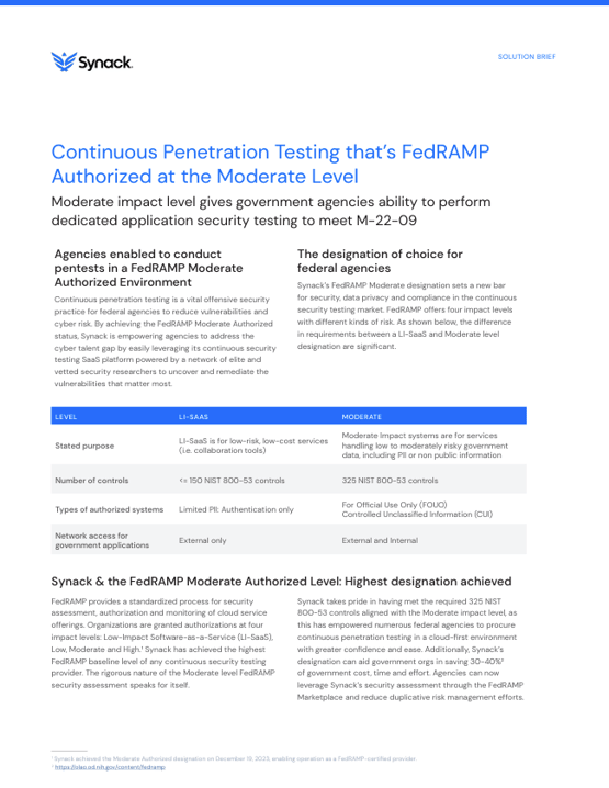Continuous Penetration Testing that’s FedRAMP Authorized at the ...