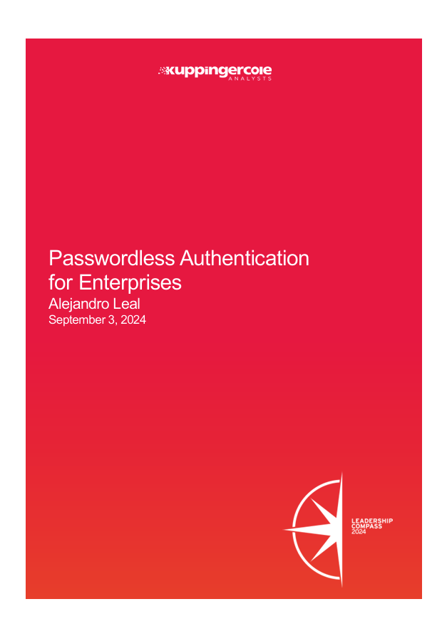 KuppingerCole Leadership Compass: Passwordless Authentication for ...